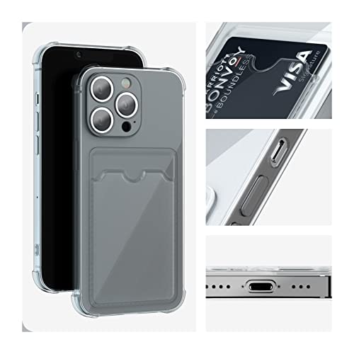 AKABEILA Case for Xiaomi Redmi Note 10 Pro Clear Cute Phone Case Soft TPU Wallet Case Slim Bag Cover Shockproof with Card Slot Holder