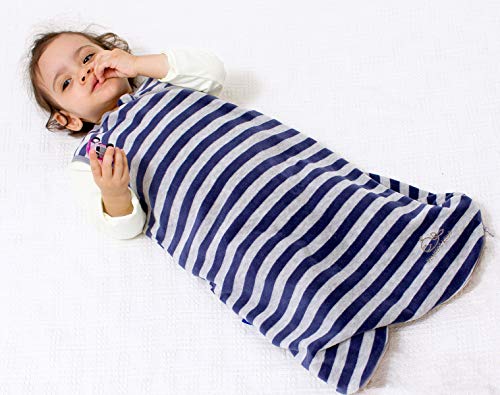 ililmmoe Baby Sleep Sack 3-6 Months Swaddles 0-36months Sleep Bag Sleeveless Warm Soft Wearable Blankets Tog1.5 Navy/L