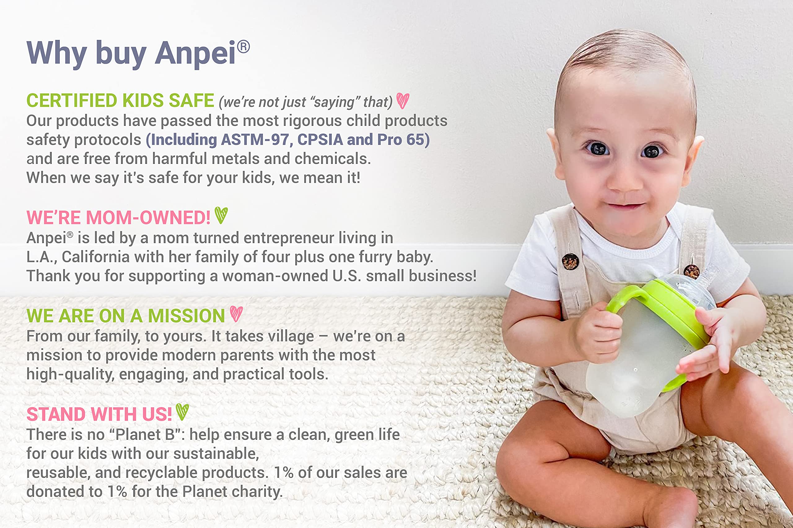 Sippy Cup Soft Spout Transitional Nipple Kit for Comotomo Baby Bottles, 5 oz and 8 oz