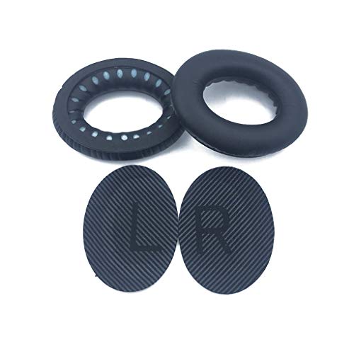 MEIYIN 2Pcs/1Pair Grey Headphone Cushions Replacement Ear Pads Cover for QC35 Headset