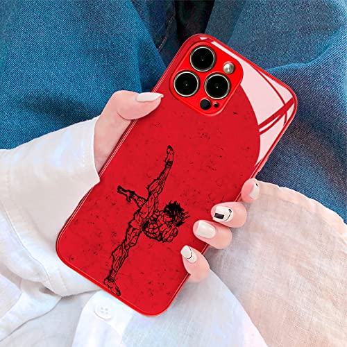 Akatxezy Baki Hanma Individual Anime Role Phone Case - Show Your Unique Taste - Manga Character Cover TPU Tempered Glass Shell for iPhone 15