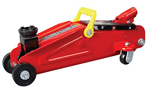 BIG RED T82002-BR Torin Hydraulic Trolley Service/Floor Jack, 2 Ton (4,000 lb) Capacity, Red