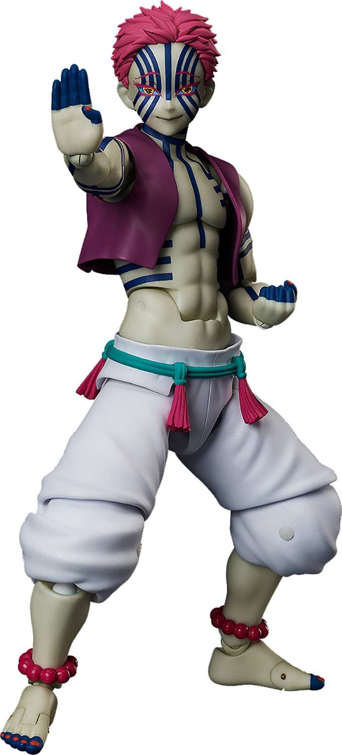FREEing Demon Slayer: Kimetsu no Yaiba: Akaza Figma Action Figure, Multicolor
