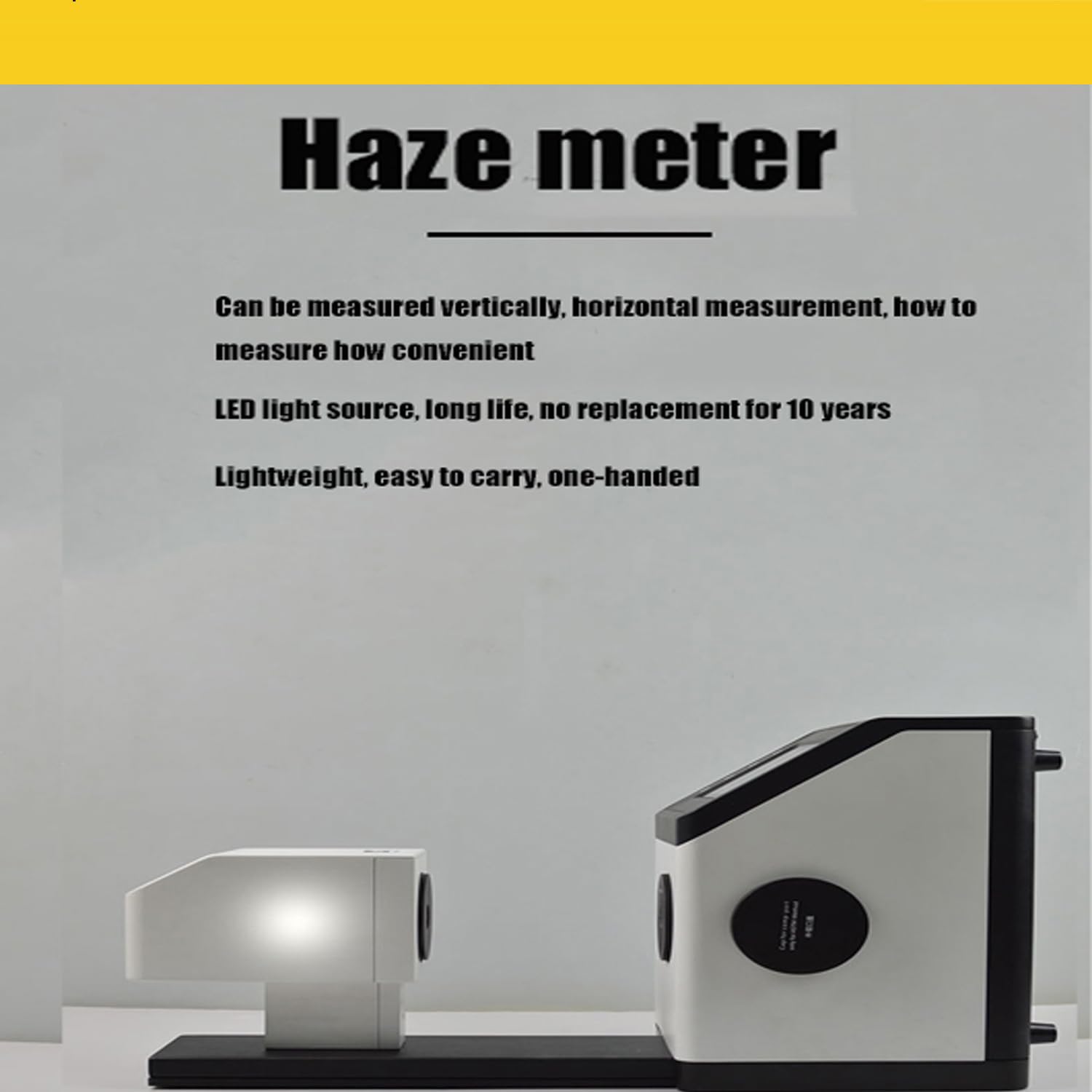 VTSYIQI Haze Meter Hazemeter Light Transmission Meter Benchtop Analyzer with Range 0 to 100% for Plastics Films Glass LCD Panels
