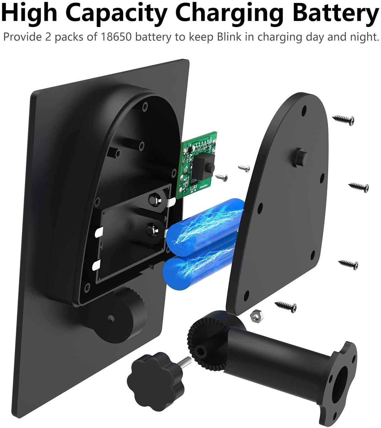 Blink XT XT2 Camera Wall Mount Bracket,Weather Proof 360 Degree Protective Adjustable Indoor/Outdoor Mount and Cover for Blink XT XT2 Home Security Camera Anti-Sun Glare UV Protection Black(4 Pack)