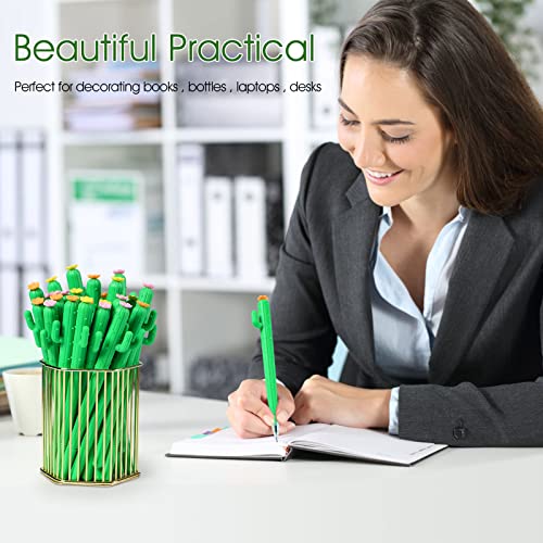 Keazexi- Cactus Shaped Roller Pens, Cactus Gel Ink Pens, Writing Pens,For School Home Office Stationery Store Kids Girls Gift.(30 Pieces)