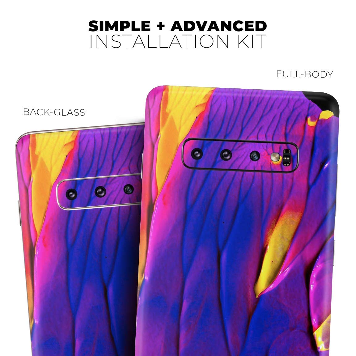 DesignSkinz Liquid Abstract Paint V9 Protective Vinyl Decal Wrap Skin Cover Compatible with The Samsung Galaxy S20 (Screen Trim & Back Glass Skin)