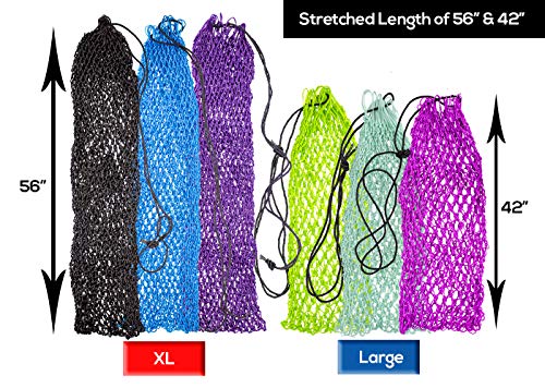 Derby Originals Eager Feeder 56" and 42" Large Slow Feed Hanging Horse Hay Nets with 1.5β Openings