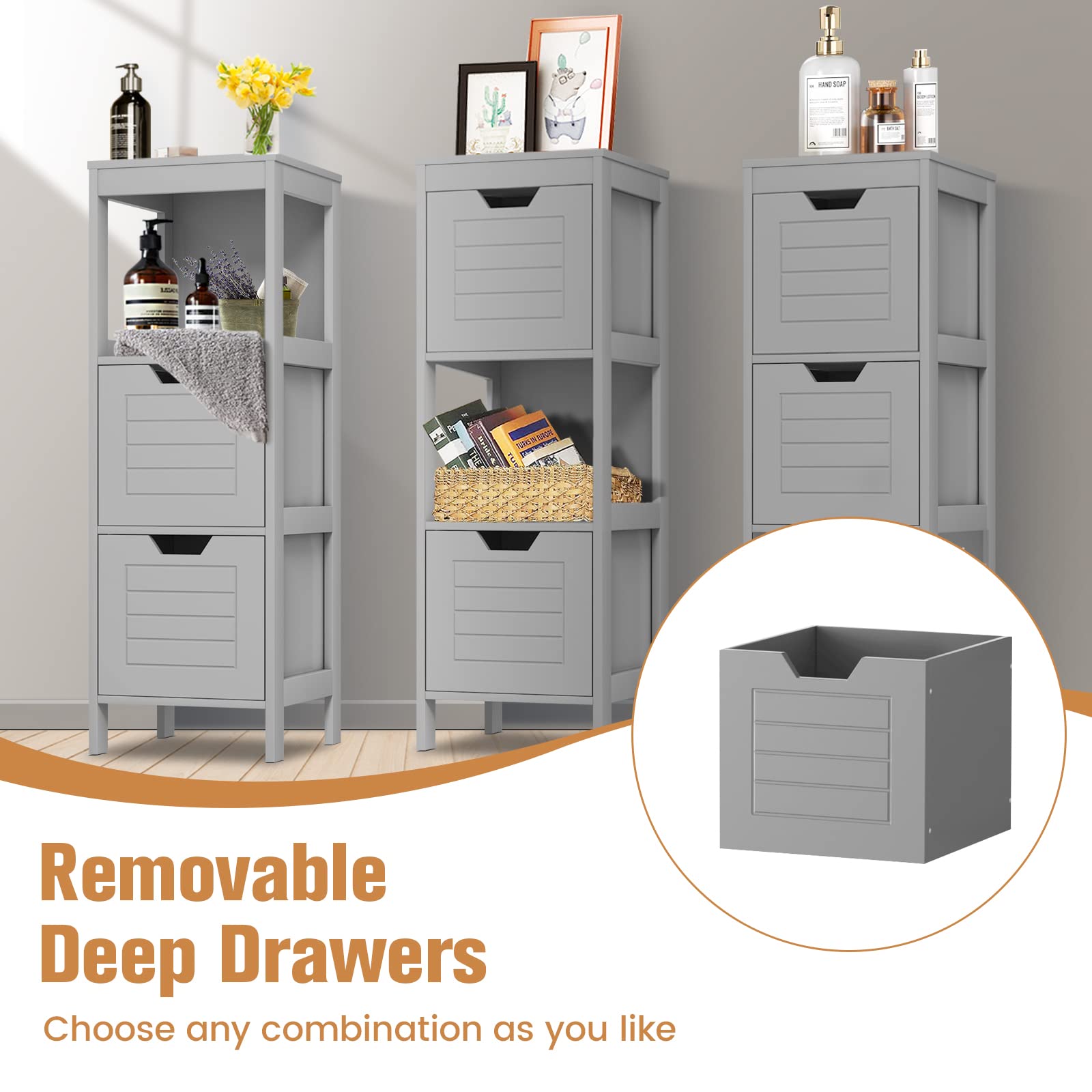 bettary Cabinet, Large, Grey