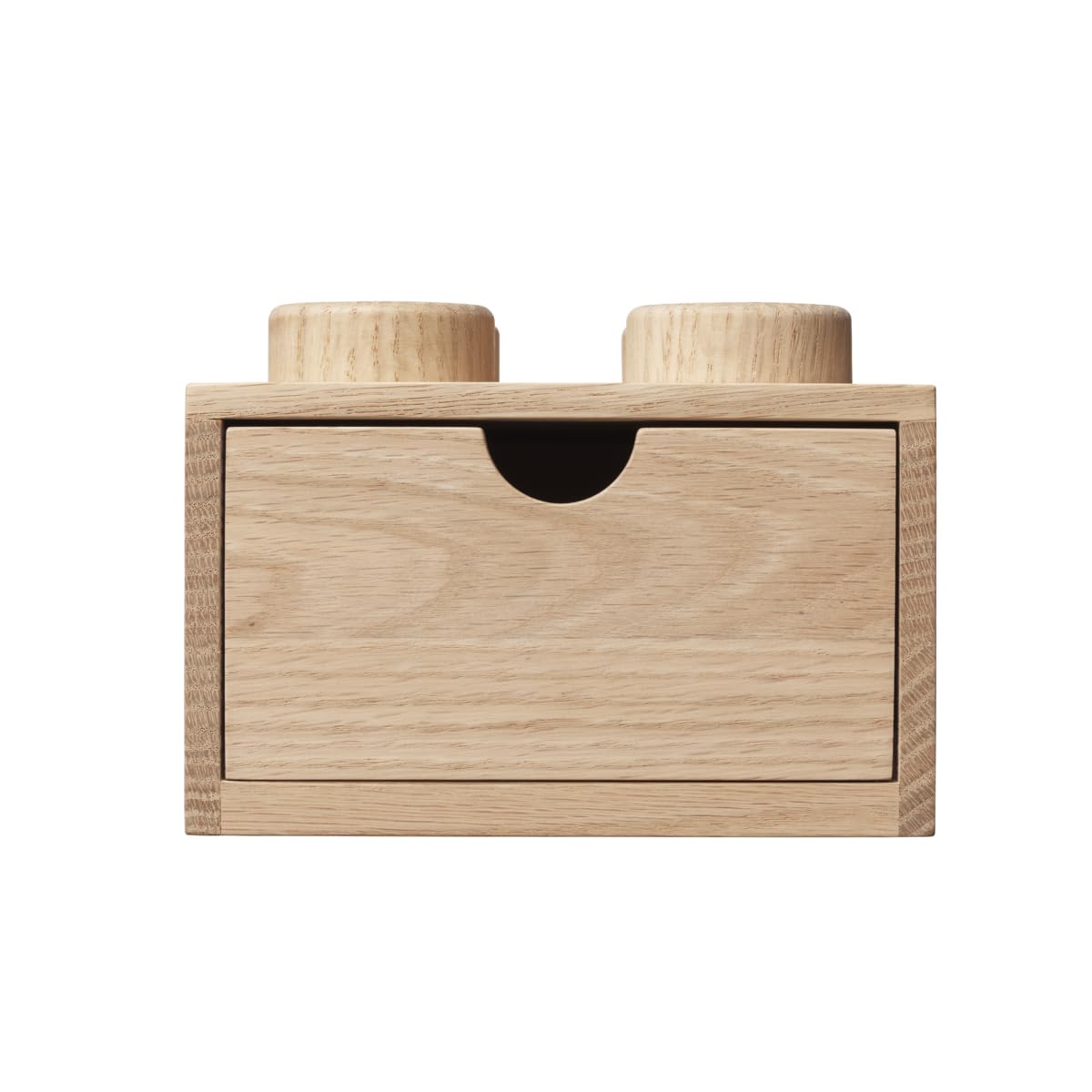LEGO 2x2 Wooden Desk Drawer, Oak Soap Treated