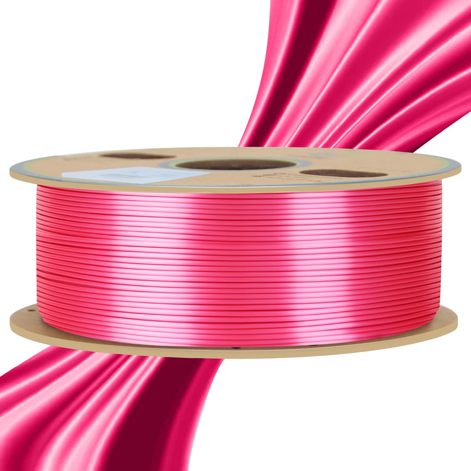 YOUSU Silk PLA 3D Printer Filament with Shiny Surface, Silk Pink PLA Filament 1.75mm 1kg, Compatible with Most of 3D Printer.