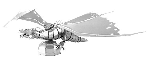 Fascinations Metal Earth 3D Metal Model Kits - Harry Potter Set of 5 - The Burrow - Hogwarts Express Train - Hagrid's Hut - Golden Snitch - Gringotts Dragon