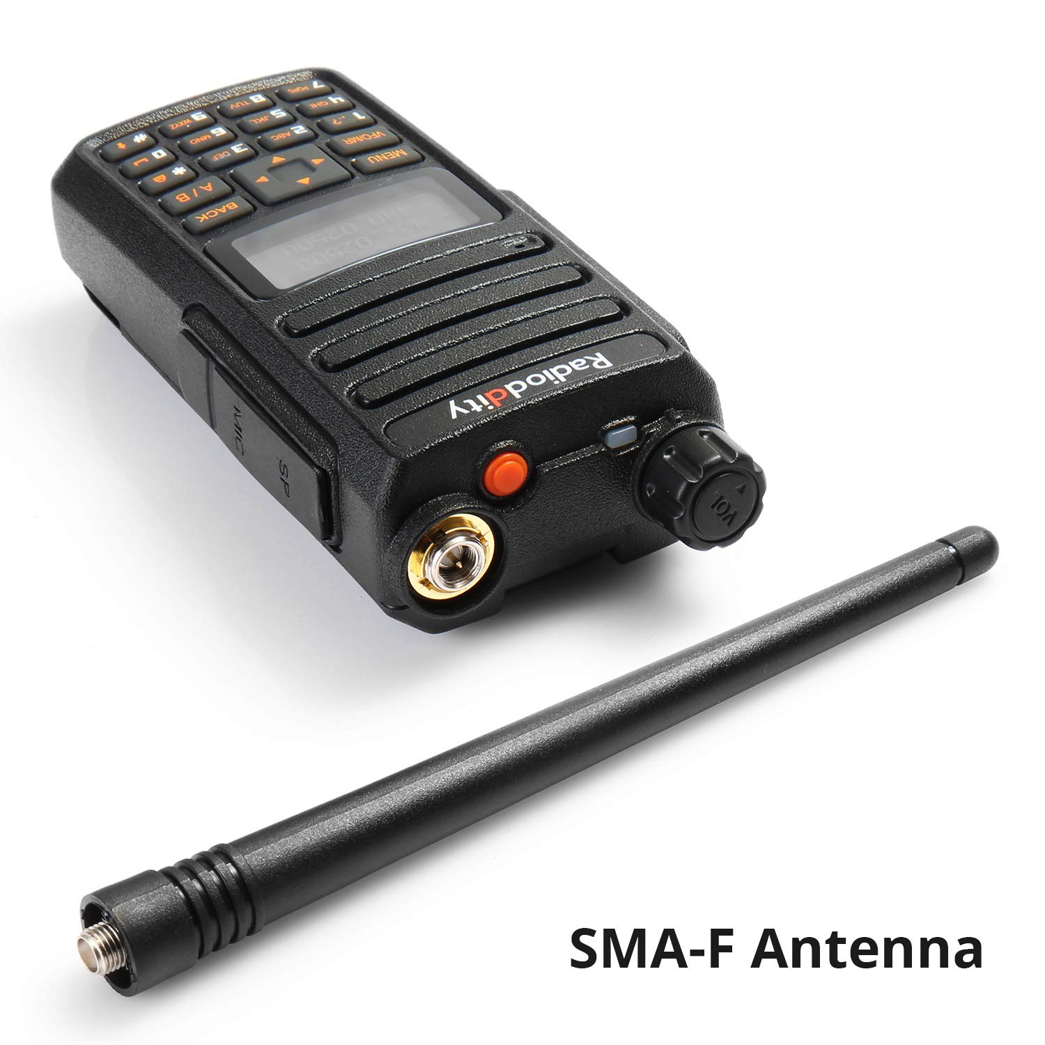 4 Pack Radioddity GA-510 10-Watt Ham Radio Dual Band Handheld High Power Long Range Two Way Radio + 8 Pack 2200mAh Batteries + 4 Pack Programming Cable
