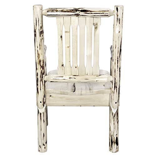 Montana Woodworks Montana Collection Captain's Chair with Ergonomic Wooden Seat, Ready to Finish