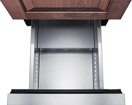 Summit Appliance ASDR1524PNR 15" Wide 2-Drawer All-Refrigerator; Panel-ready Drawer Fronts (Panels Not Included); 1.7 cu.ft Capacity; Frost-Free Operation; Stainless Steel Cabinet and Door
