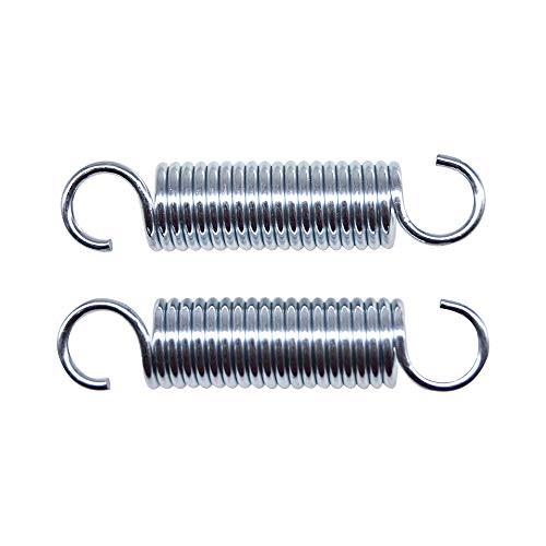 3-1/2inch Overall Length [3-1/4 Inside Hook to Hook] Recliner Sofa Chair Mechanism Tension Springs Replacement[Pack of 2] Silver