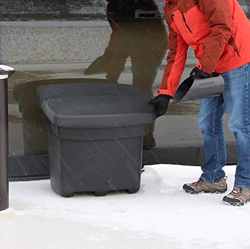 FCMP Outdoor - Outdoor Salt, Sand, and Storage Bin, Black
