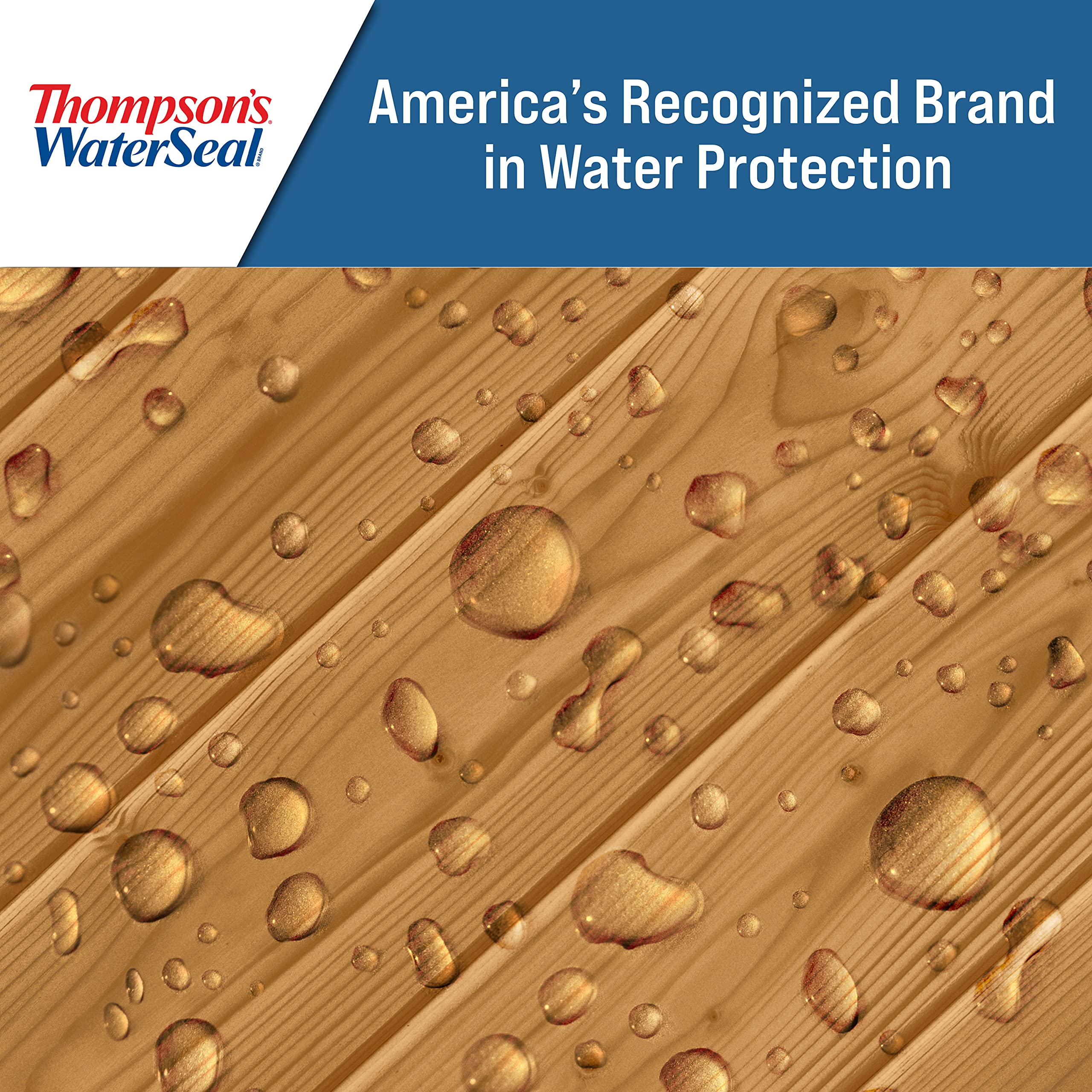 Thompson’s WaterSeal Transparent Waterproofing Wood Stain and Sealer, Desert Tan, 1 Gallon