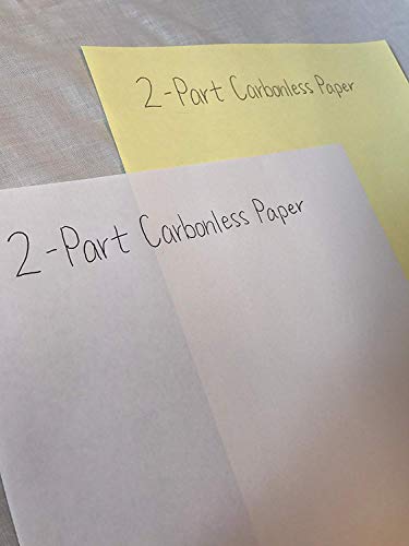 Carbonless Paper 2-part 1 Ream / 500 Sheets (250 Sets) Bright White / Canary 8 1/2 X 11 by Excel Glatfelter