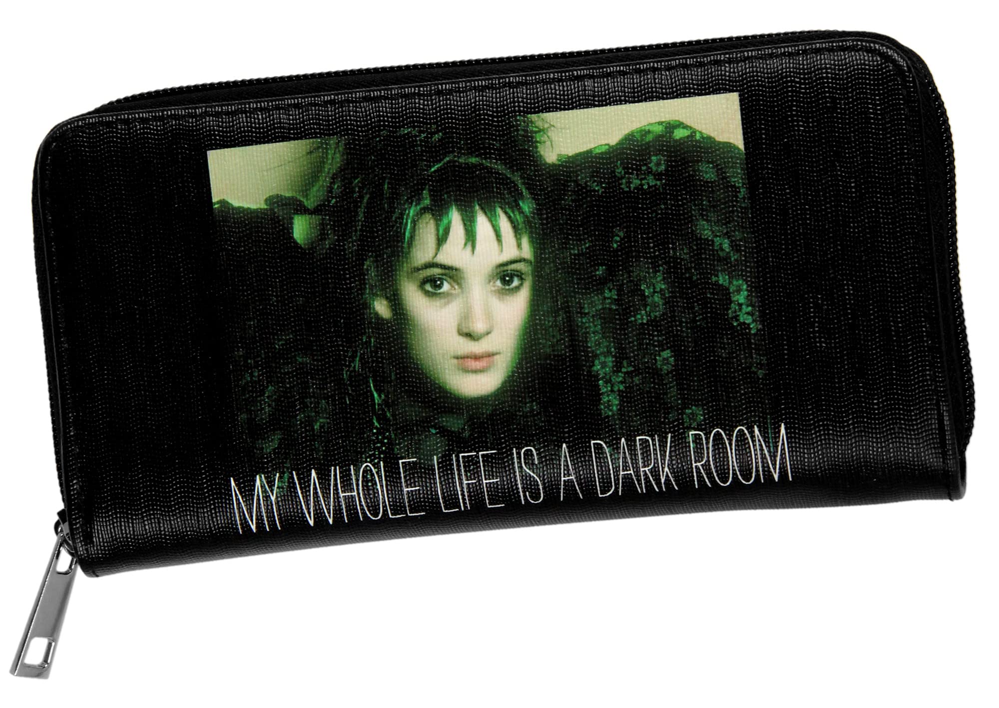 Seven Times Six Beetlejuice Wallet Lydia Deetz My Whole Life Is A Dark Room Faux Leather Zip Around Wallet