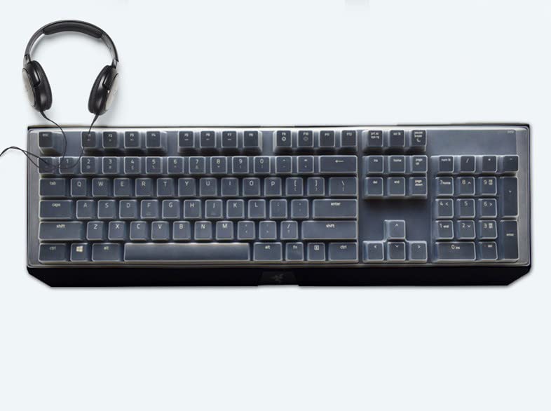 Transparent Clear Silicone Keyboard Cover Protectors for Razer BlackWidow X Chroma RGB Mechanical Gaming Keyboard 104 Key