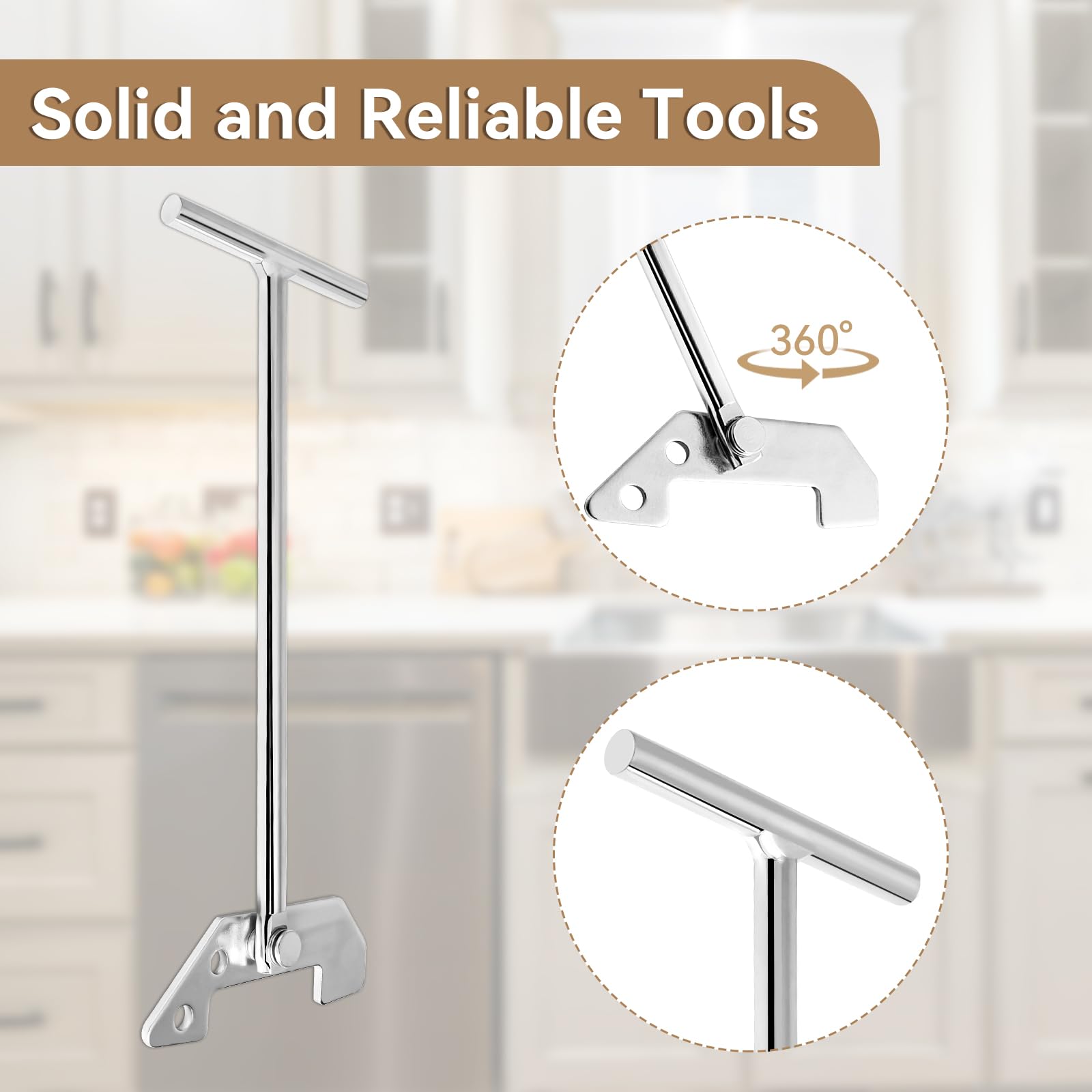 Belleone Garbage Disposer Unjamming Wrench, Durable Garbage Disposal Wrench for Moen, Waste King, InSinkErator Garbage Disposal, Kitchen Unclogger Wrench Tool for Jams Clutter Removal