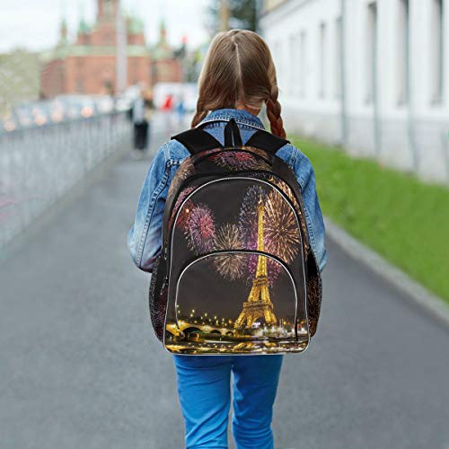 ALAZA Paris Eiffel Tower Light School Backpacks Travel Laptop Bags Bookbags for College Student