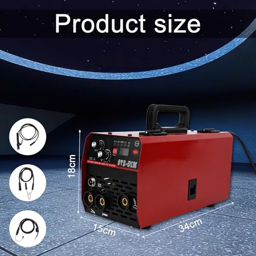 3 in 1 Compact MIG Welder, 270A 110V MIG TIG MMA Gasless Welding Machine, Adjustable Current, Dual Voltage Mini Electric Inverter Welder