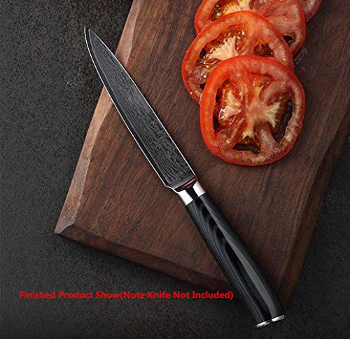 Aibote Micarta Knife Handle Material Slabs Knives Custom DIY Tool for Knife Making Blanks Blades (1pc(Black Red), 160X50X10MM)