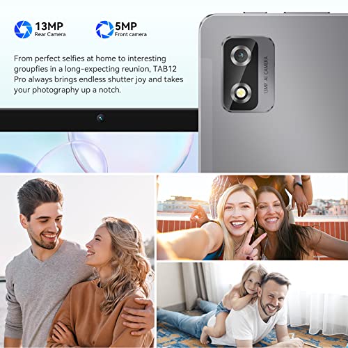 Blackview 2023 New Tab 12 Pro Android 12 Tablets 10 inch Tablet with Stylus14 (8+6 Expand) GB RAM + 128 GB ROM 1TB TF Tablet PC, 1920 * 1200 FHD+IPS, Octa-core,2.4G/5G WiFi, Bluetooth 5.0 GPS Gray