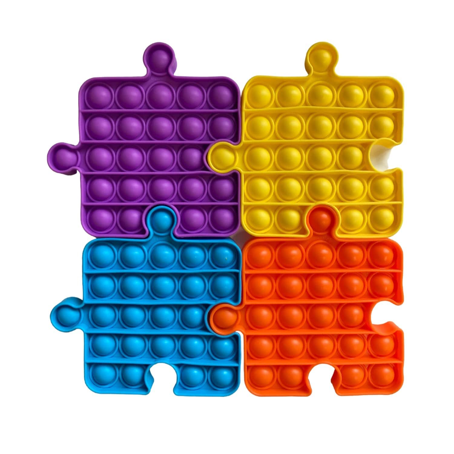 Lyft Livin Teethers Push Pop SiliconeToys for Babies Toddlers |Adults| Relief Sensory Poppers Fidget Helps Improve Motor Skill Memory & Autism for Preschool Crawling Baby Kids - Rainbow Circle