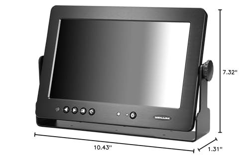 Xenarc Rugged 10.1" 1000 NIT Sunlight Readable LCD Monitor with HDMI, VGA, DVI Video Inputs, 1024x600 Native Resolution, 16x9 Aspect Ratio Contrast Ratio to 500:1-1022YH