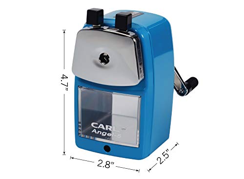 CARL Angel Manual Pencil Sharpener, Red