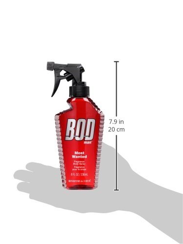 BOD Man Most Wanted, Fragrance Body Spray, 8 Fluid Ounce. Pack of 3.