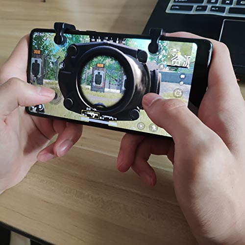 SSNsvj Gaming Trigger Button,Game Controller Gamepad,Mobilephone Game Assistant Equipment for PUBG Mobile Android/iOS Mobile Phone Black