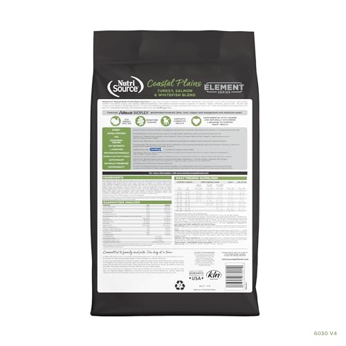 NutriSource Element Series Coastal Plains Dry Dog Food, Turkey, Salmon and Whitefish, 4LB