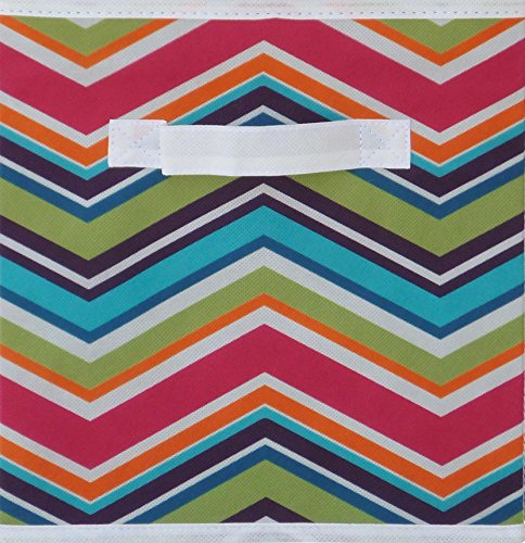 CoscoProducts Fabric Storage Bin, Chevron