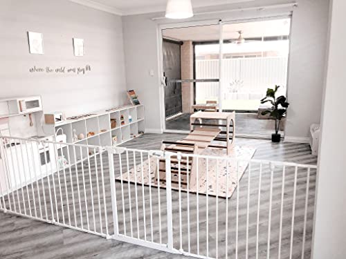 Dreambaby Mayfair Converta 3 in 1 Play-Pen 6 Panel Gate - Versatile Baby Playpen and Toddler Play Yard, Foldable Design, Secure Baby Fence Play Area, Ideal Playpen for Babies and Toddlers - White