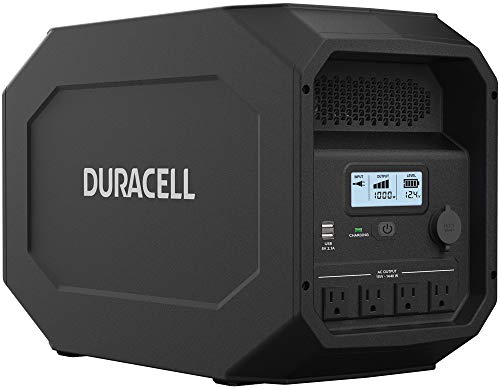 Duracell Power Source Electric Generator, Solar Capable, Gasless, Quiet, 1440W Output Power Inverter, High Capacity Power Bank