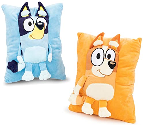 Bluey Snuggle Pillow - Super Soft Plush Decorative Throw Pillow - Measures 15 Inches (Official Bluey Product)