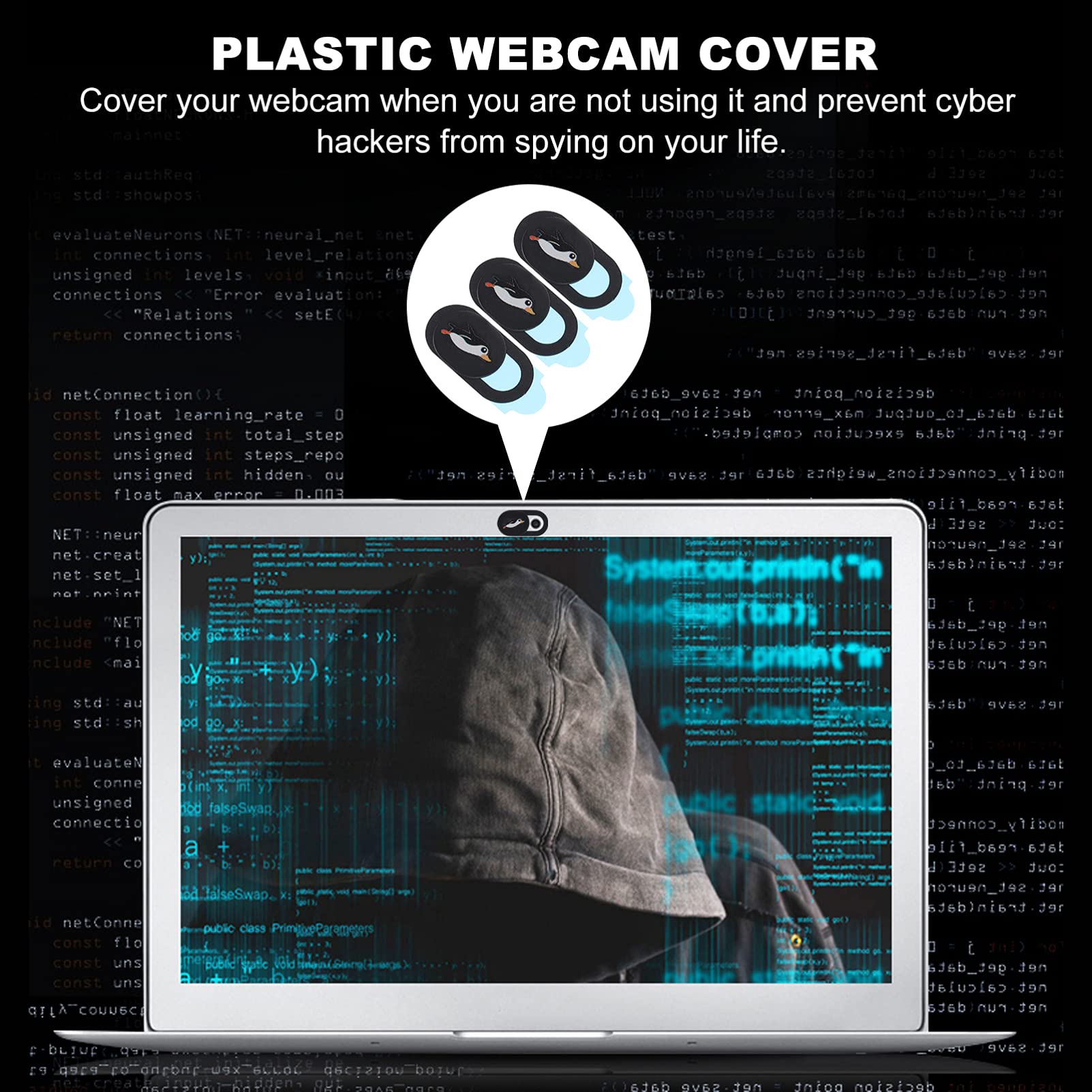 SOLUSTRE 3pcs Camera Privacy Cover Webcam Covers Webcam Cover Slide Phone Webcam Cover Computer Webcam Cover Protects Your Privacy Online Webcam Privacy Cover Abs Personality Slide Rail