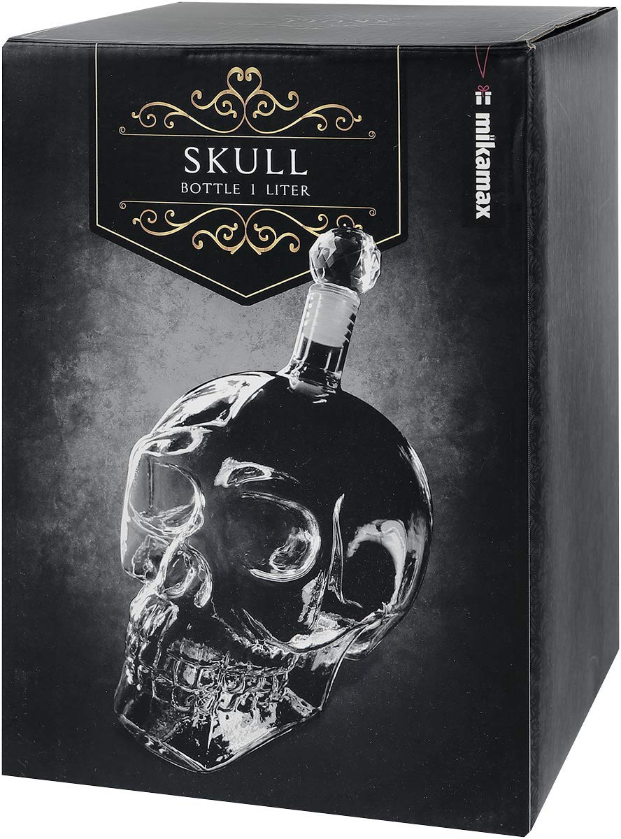mikamax Skull Decanter Claret Jug Transparent, 03846