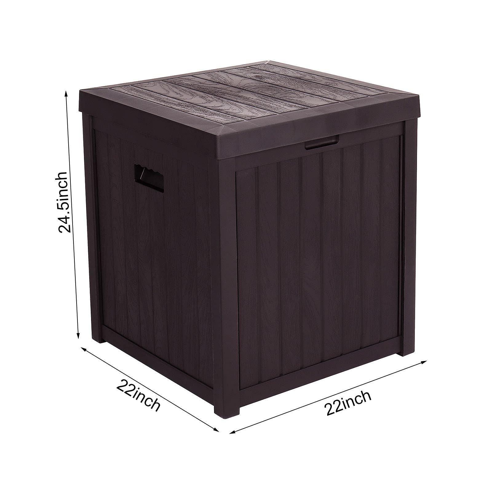 FRITHJILL Storage Deck Box, Outdoor Garden Tools and Storage Container for Patio Furniture, Store Items on Patio, Garage, Yard,51 Gallon
