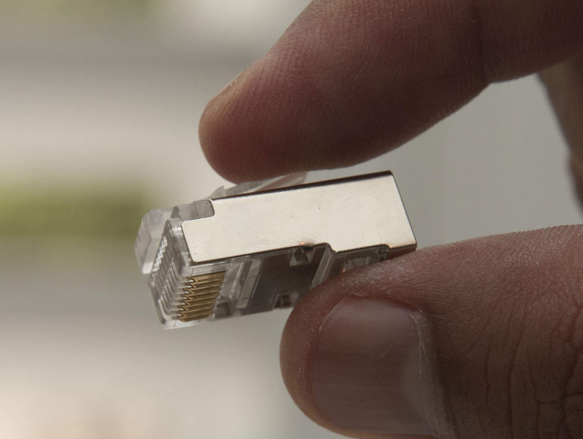 Sabra Technologies Shielded rj45 cat6 cat 6a connectors Gold Plated Cat6 Pass Through Connectors 23awg Cat6 Shielded Cat6/Cat6a Modular Plugs Ethernet Ends (60 PCS)