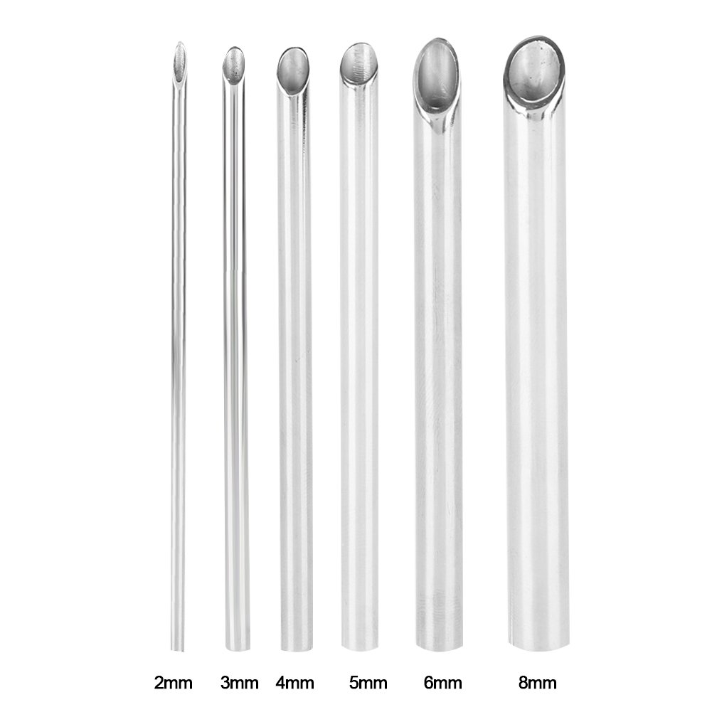 Stainless Steel Piercing Receiver Needle Receiving Tube Body Jewelry Holding Piercing Tool (8mm)