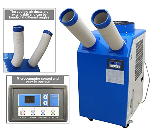 TECHTONGDA Industrial Spot Cooler Air Conditioner Commercial Mobile Outdoor Cooling Aircon 220V Double Column 780m³/h