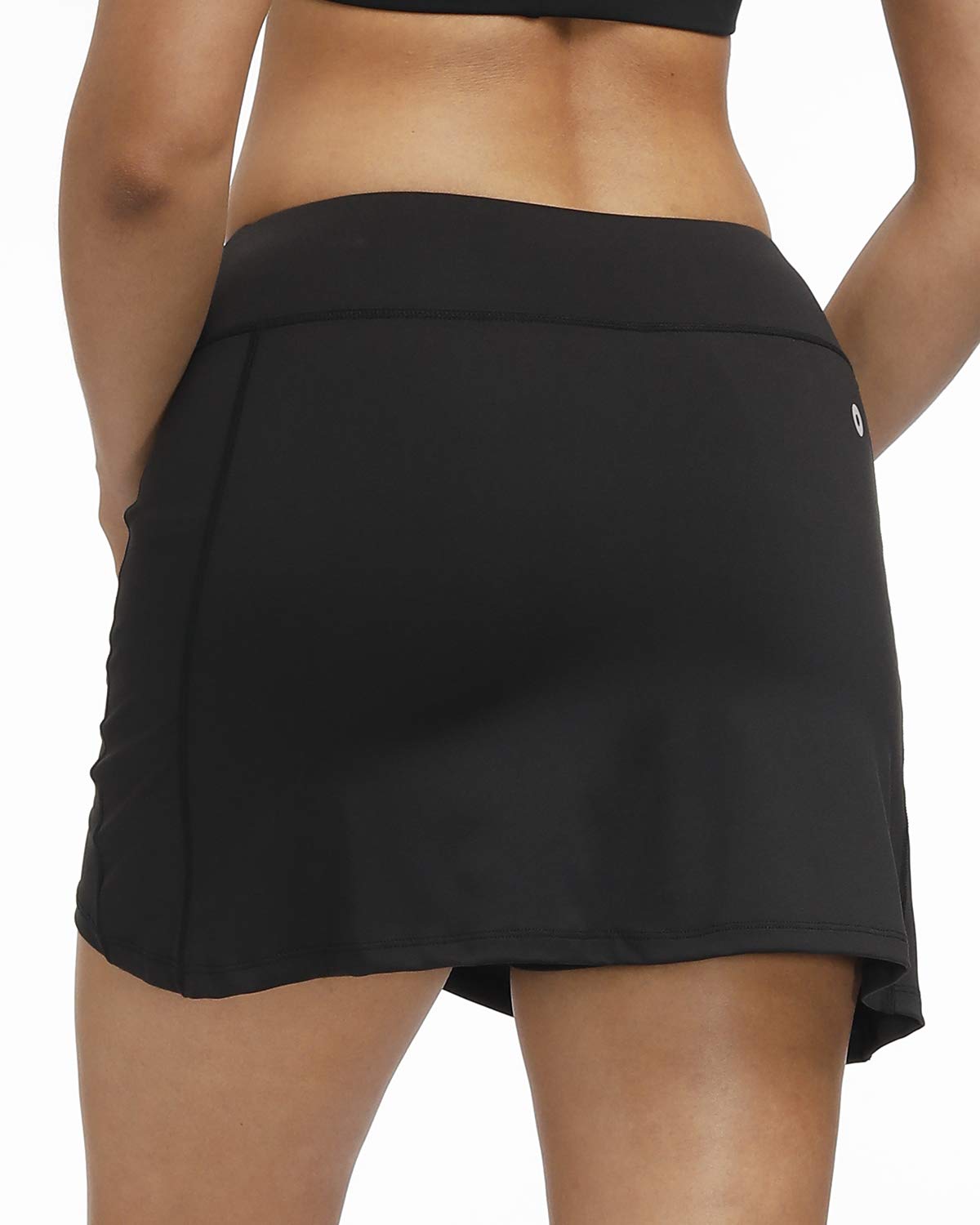 3AXE Women's Tennis Skorts with Inner Shorts Pockets Lightweight Active Skirts for Golf Sports Running Dress Black Medium