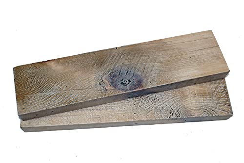 Modern Timber Craft Reclaimed Wood Wall Shelves | Rustic Wall Decor | Set of 2 (24" x 6") | Easy-to-Install Hardware Included (Oiled)