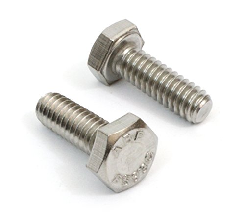 Bolt Dropper 5/16""-18 x 1 Stainless Hex Head Bolts (50 pk) - 18-8 Stainless Steel Self Tapping Sheet Metal Screws for Indoor and Outdoor Use, DIY Projects, Woodworking and More