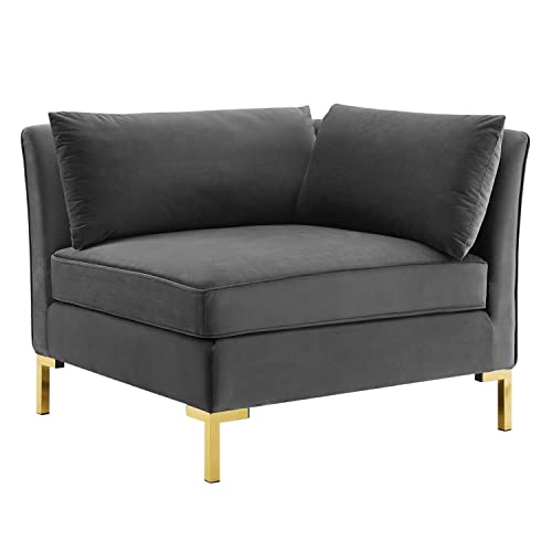 Modway Ardent Performance Velvet Loveseat, Gray